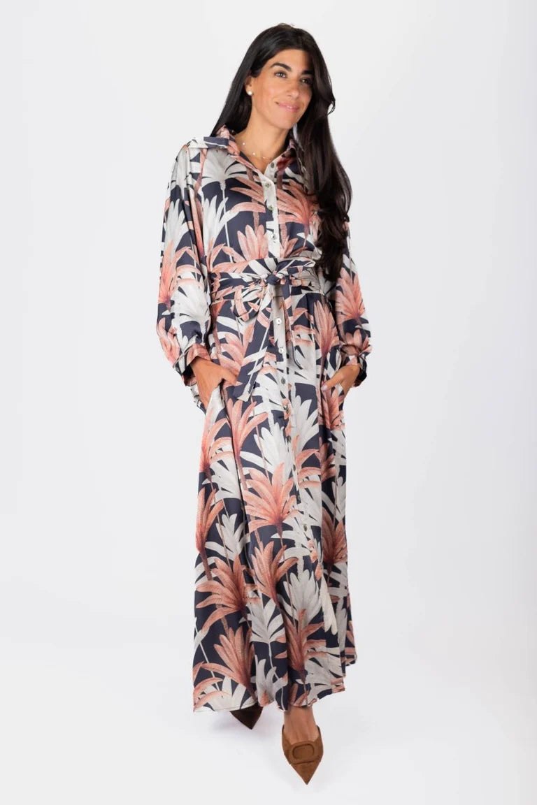 Mavis Dress 53" (Navy Ground) – THE ADDRESS